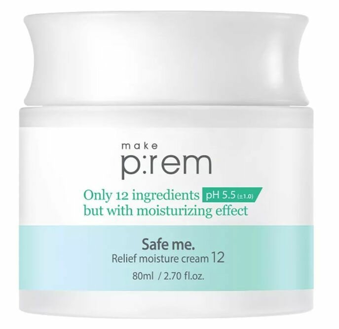MAKE P: REM Крем для лица увлажняющий Safe me. 80 мл