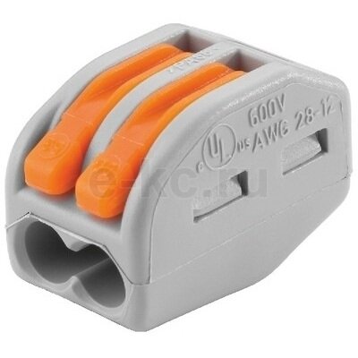 Клемма 2x0.08-2.5мм Wago 222-412