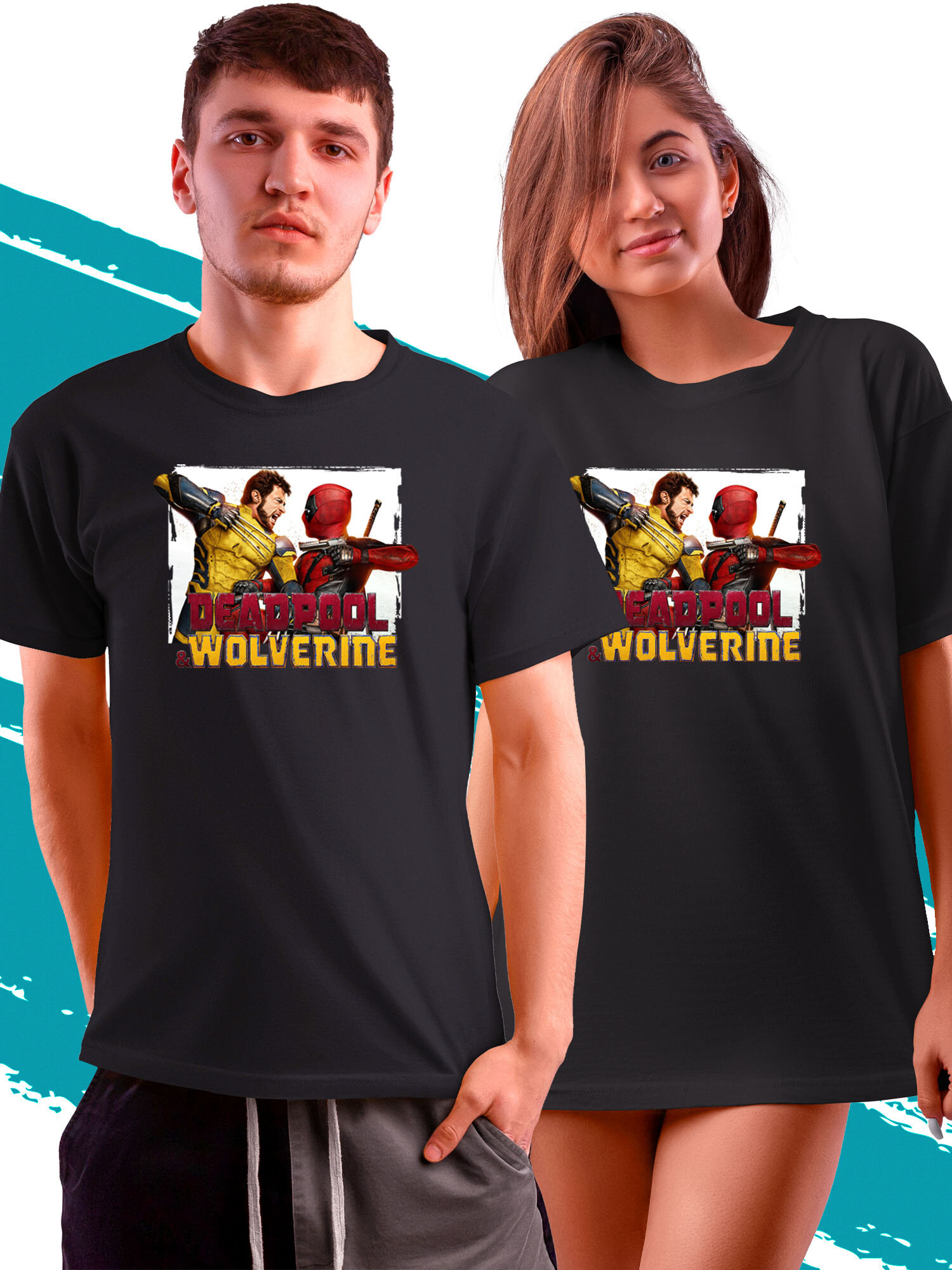 Футболка Дэдпул и Росомаха