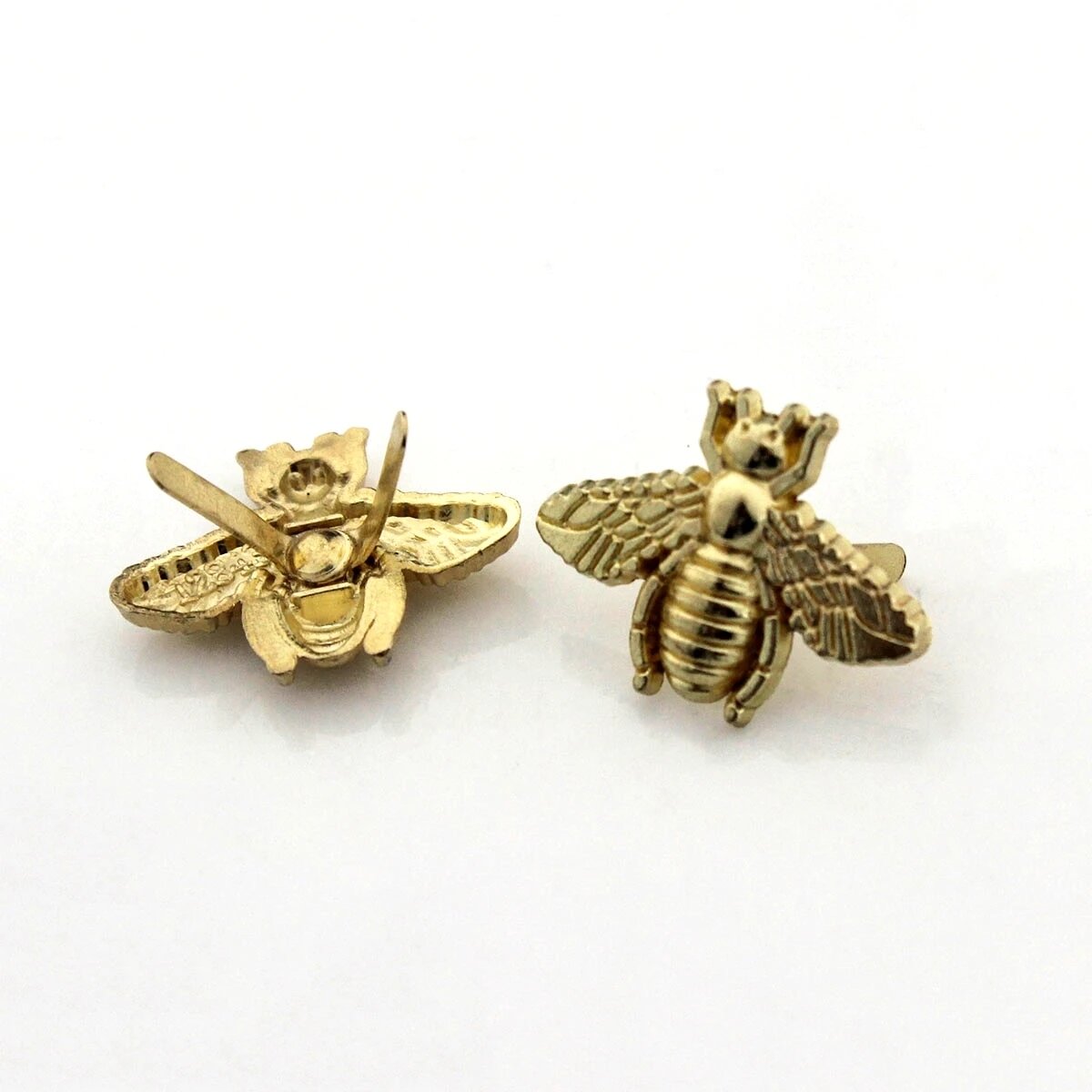 Металлические декоративные пряжки в форме пчелы CLOXY Light gold