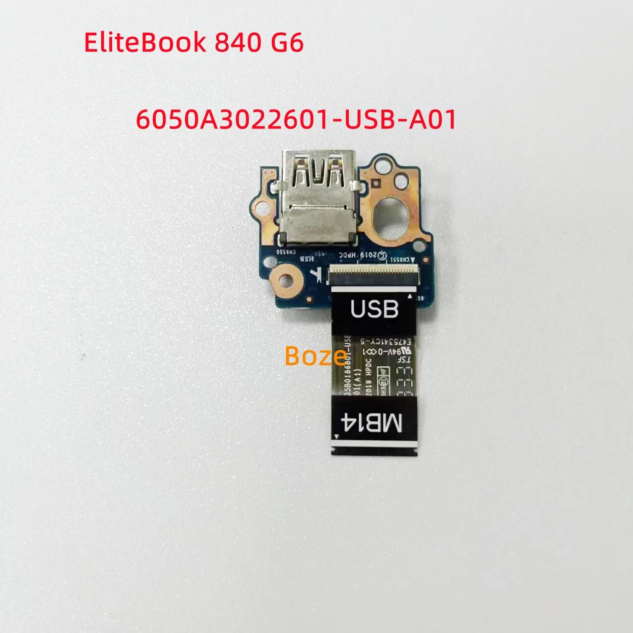 Оригинальная материнская плата для ноутбука HP EliteBook 840 G6, USB, с кабелем, 6050A3022601-USB-A01 100% протестирована