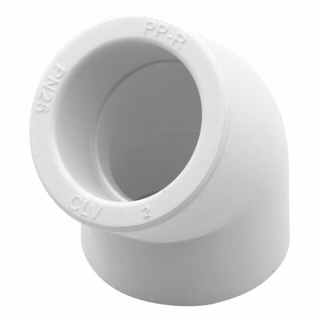 Ростerm угольник PPR d20 45° фитинг для полипропиленовых труб водоснабжения