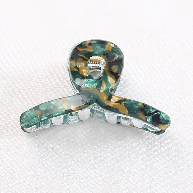 Bgffuy мини однотонный леопардовый принт акриловый крест крабовые когти заколка для волос корейская мода для девочек женские аксессуары для волос