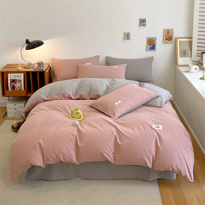 MUJI 100% Pure Cotton Duvet Cover, All-Cotton Single Bed Student Dormitory Quilt Cover, Bedding, 150*200cm