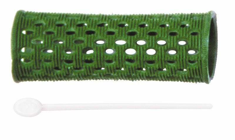 Бигуди для волос DEWAL Pro, d 26 мм, пластиковые, 12 штук, зеленые