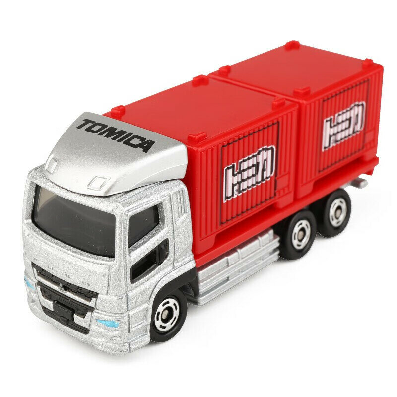Duomeika TOMY Alloy Car Model, Children's Toy, Red And White Box, No. 85 Mitsubishi Fusan Transport Truck, 971986