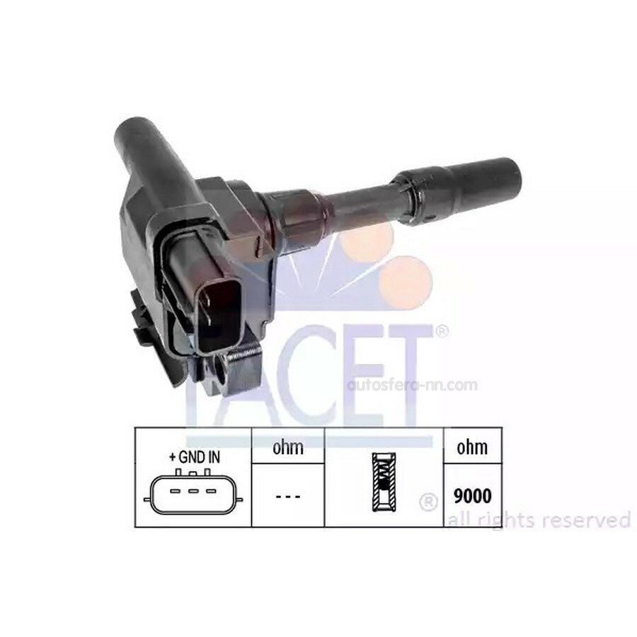 FACET 96491 Катушка SUZUKI JIMNY III 1.3 16V 4x4 (SN413) 08, 05-
