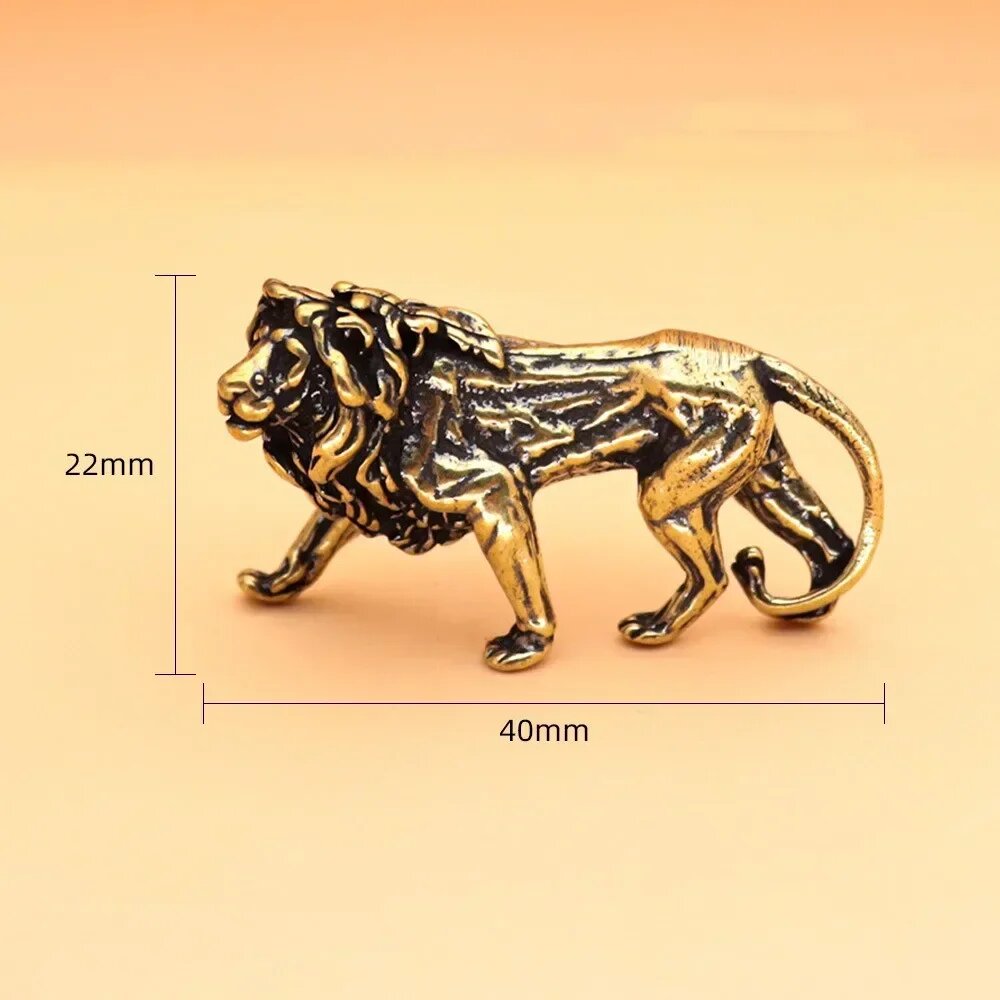 Миниатюра льва MOONBIFFY из меди