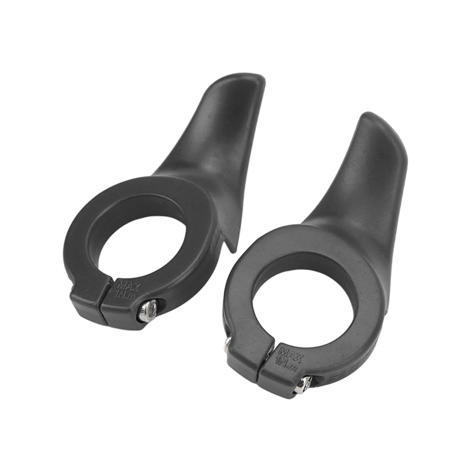 1 Pair Handlebar Thumb Rest Wear Resistant Force Grip Bicycle Bar End for Mountain Bikes Black