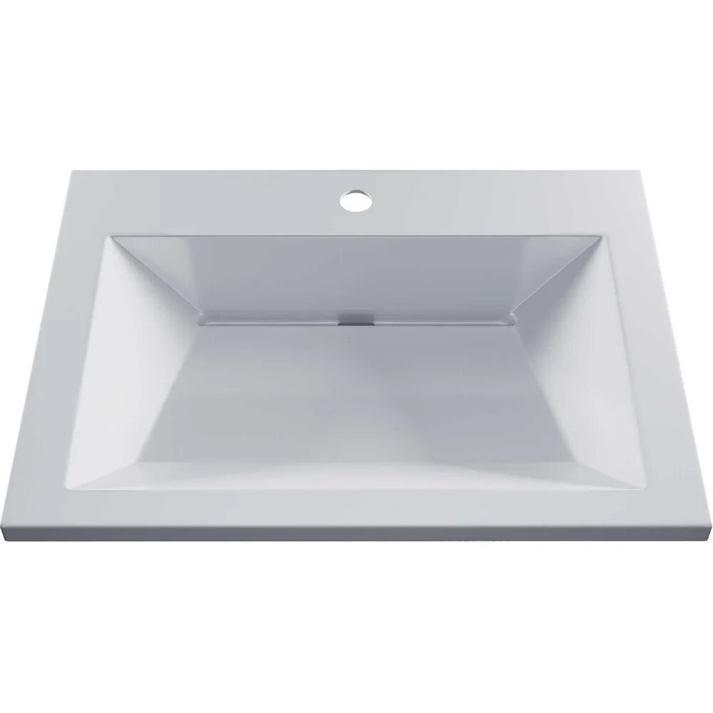 Раковина для ванной uperwood Olivia_60 см, белая глянцевая ROlivia60wg, из коллекции, литьевого мрамора