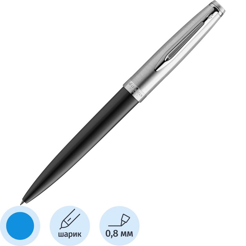 Ручка шариковая автоматическая Waterman Embleme Black 2100379