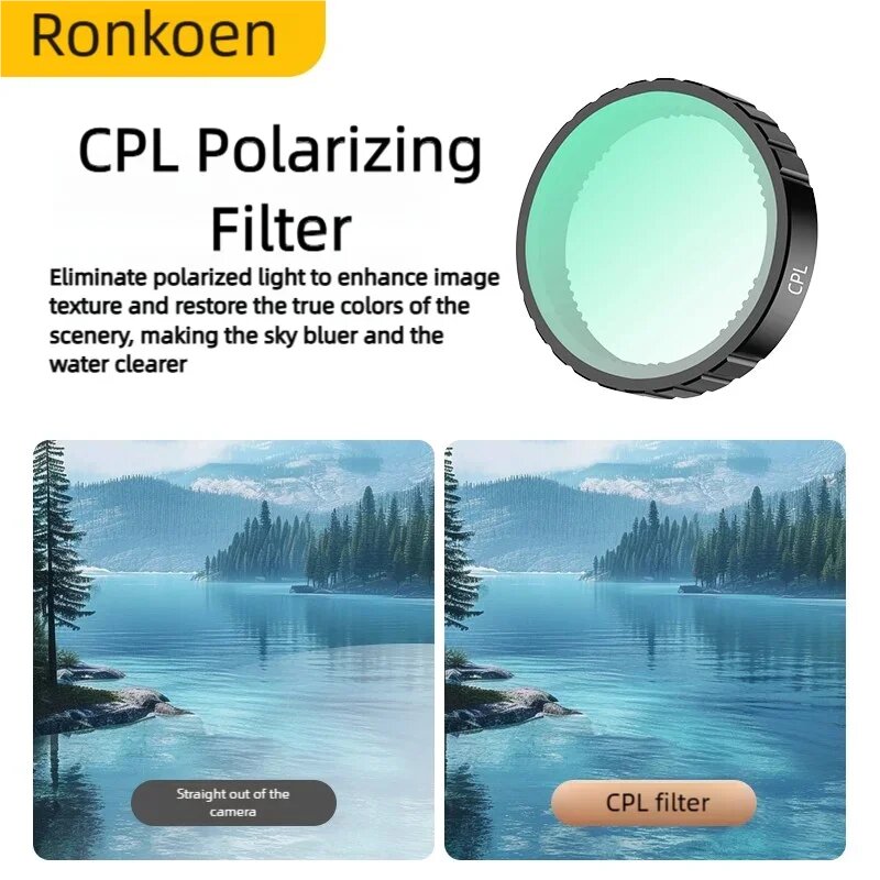 Ronkoen CPL Поляризационный фильтр для DJI OSMO Action 4/5 Pro