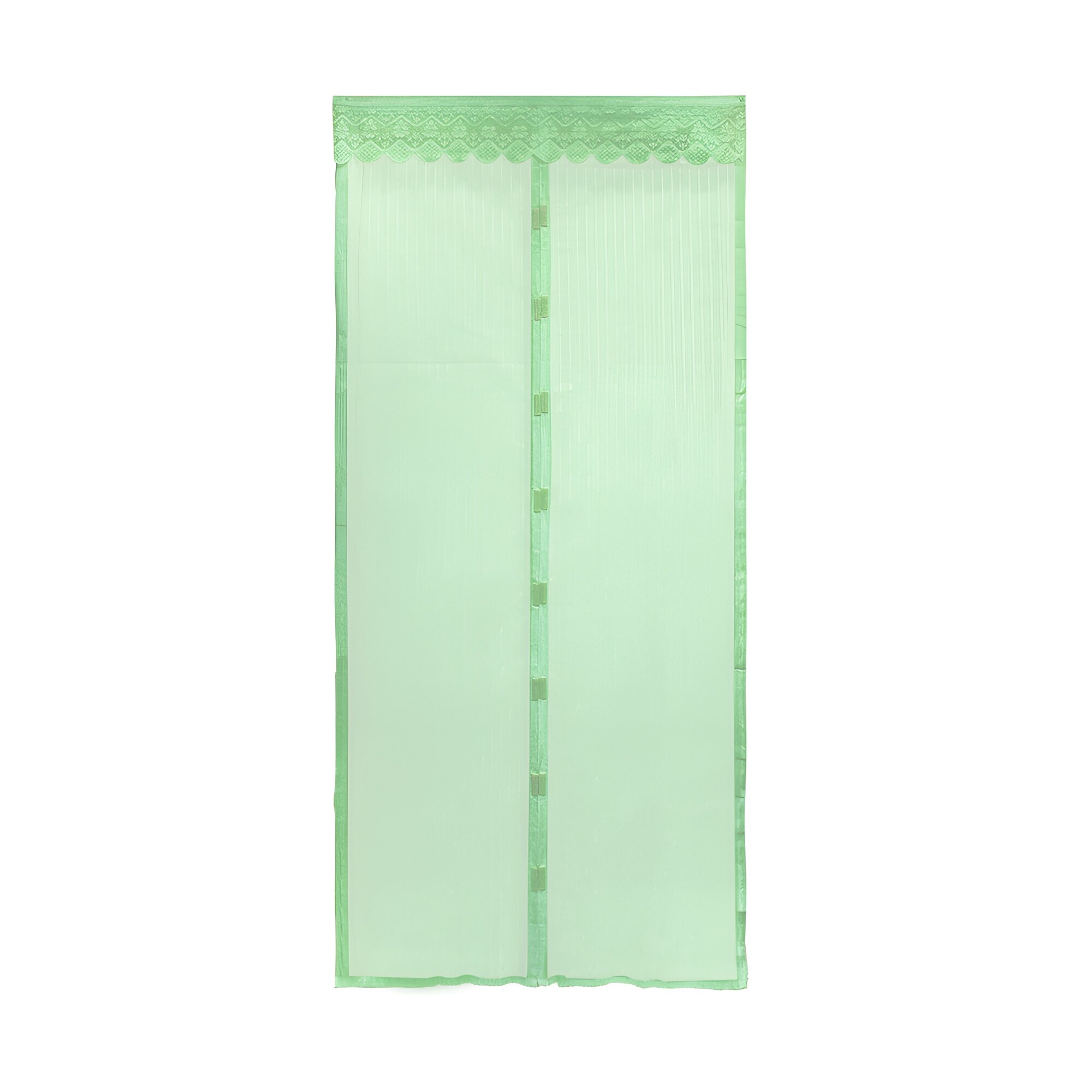 Москитная сетка на дверь Рыжий кот Капутомоскито, на магнитах, 1 x 2,1 м, зеленая