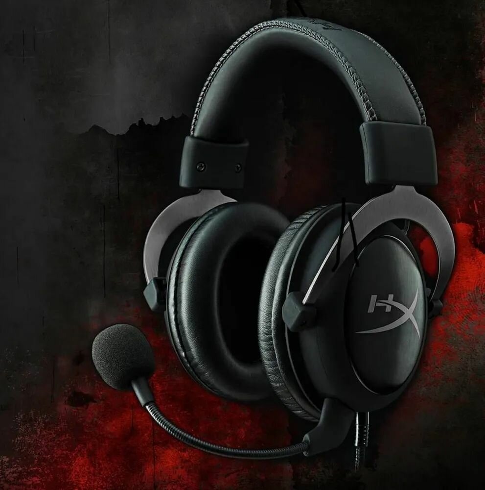 Наушники проводные игровые HyperX Cloud 2, Чёрный