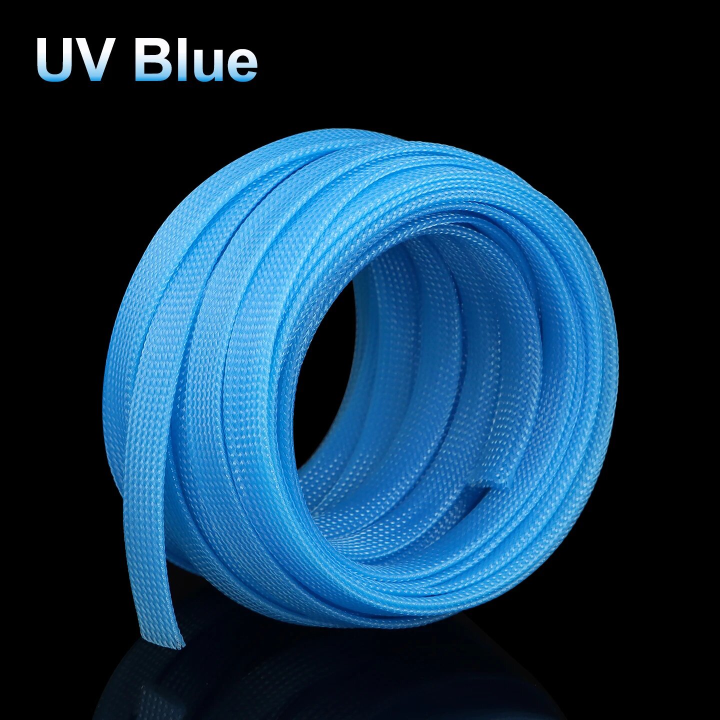PET оплетка 40 мм, UV Blue
