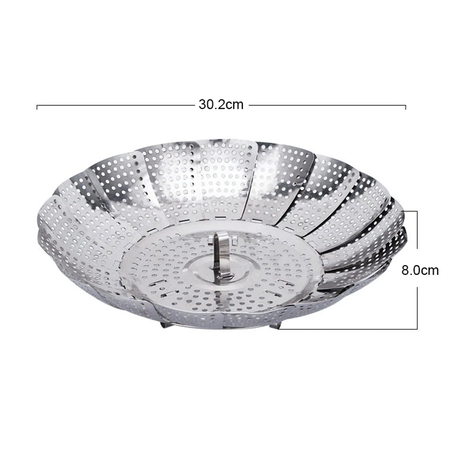 Складная корзина для пароварки из нержавеющей стали L