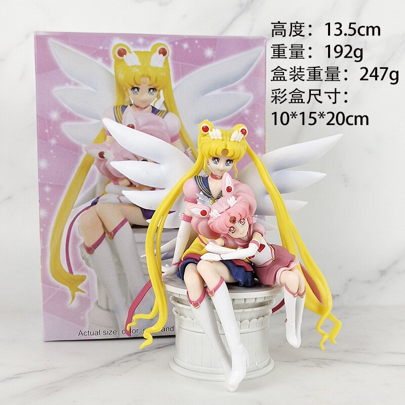 Товары с символикой аниме, фигурки Сейлор Мун, сверкающие брелоки, Усаги Мидзухо, куклы для выпечки тортов, фигурки.