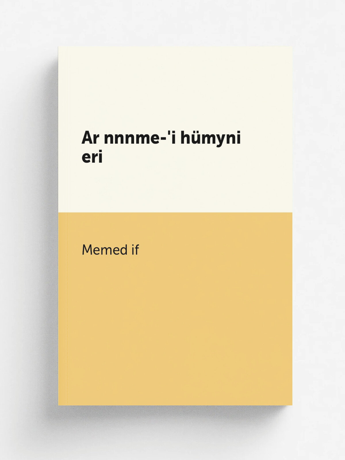 Ar nnnme-'i h.myni eri | Memed if | 1901 | Istnbl Mamd BegMaba'asi | Репринт