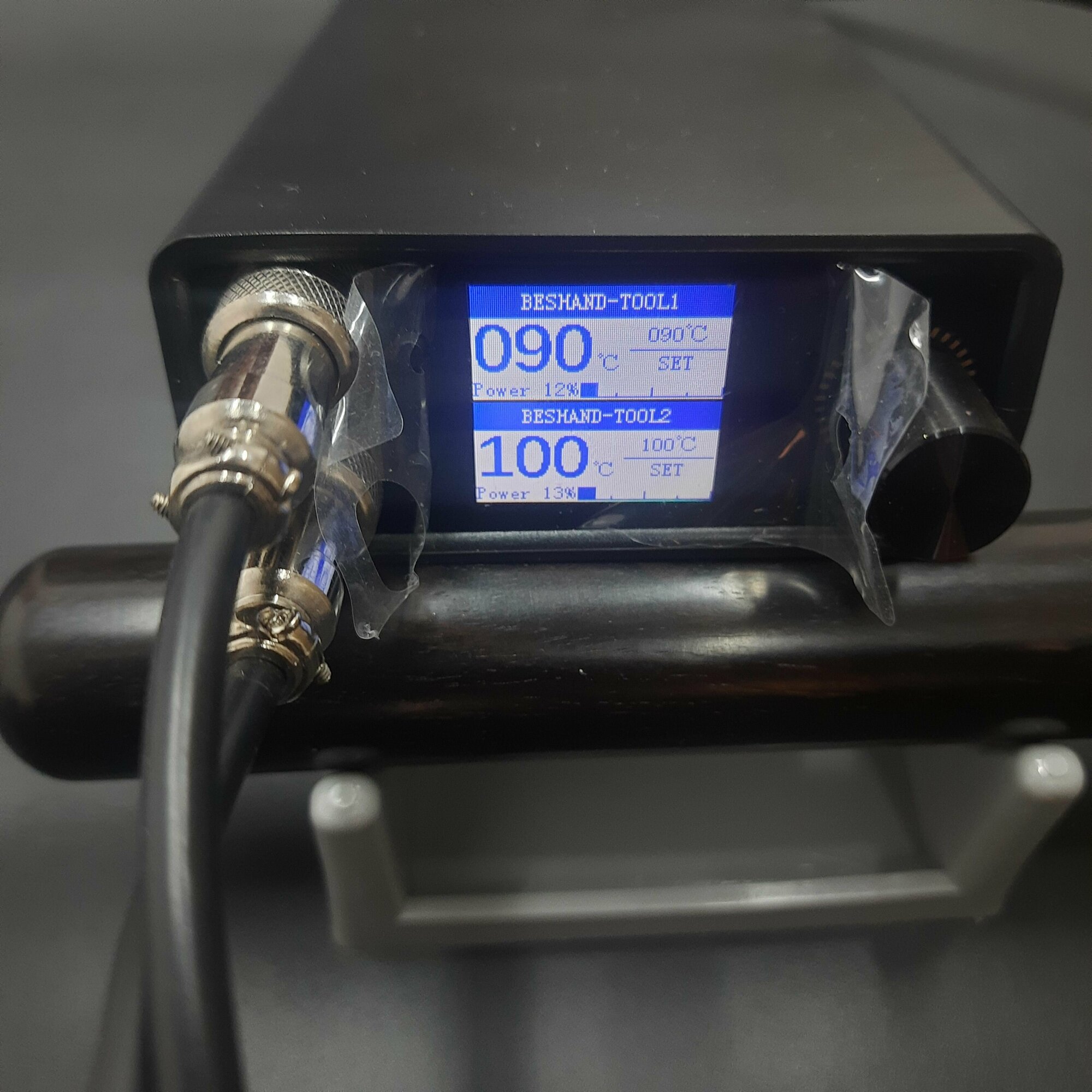Нагревательная станция Beshand ZCP1503 Ver. 5.7 для тиснения кожи с двумя ручками.