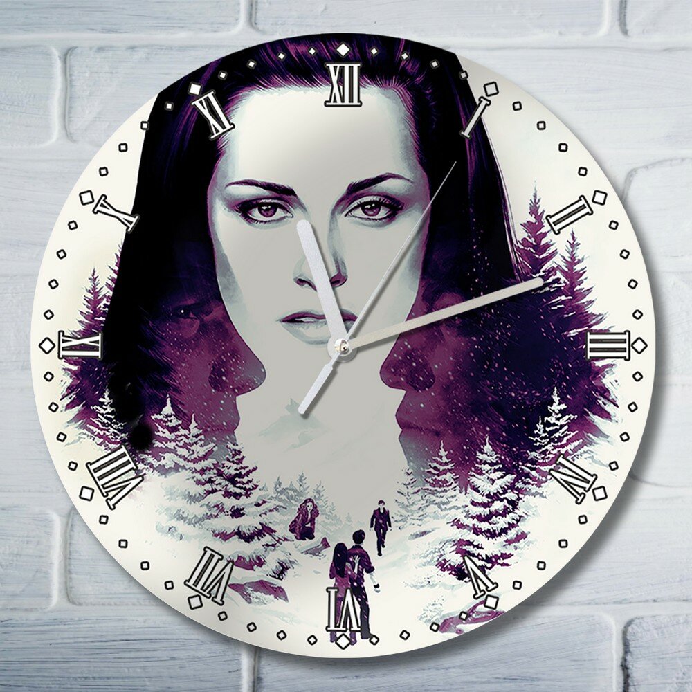 Настенные часы УФ "фильм сумерки (белла, эдвард, джейкоб, каллены, twilight) - 10437"