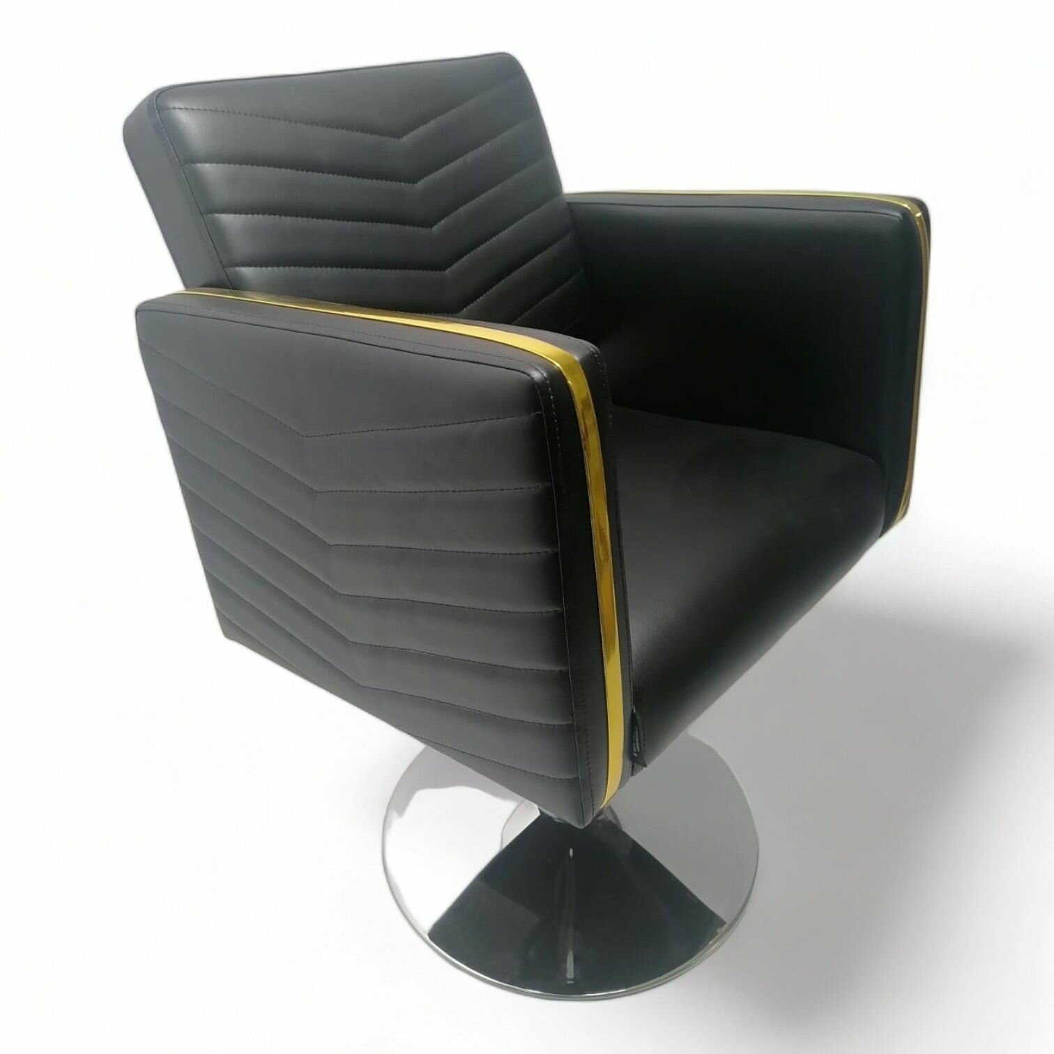 Парикмахерское кресло "Colins ", Черный, Гидравлика диск