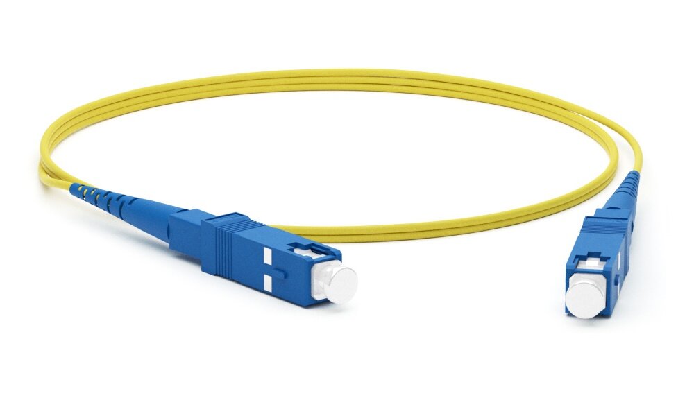 Патч-корд оптический Hyperline FC-S2-9-SC/UR-SC/UR-H-1M-LSZH-YL