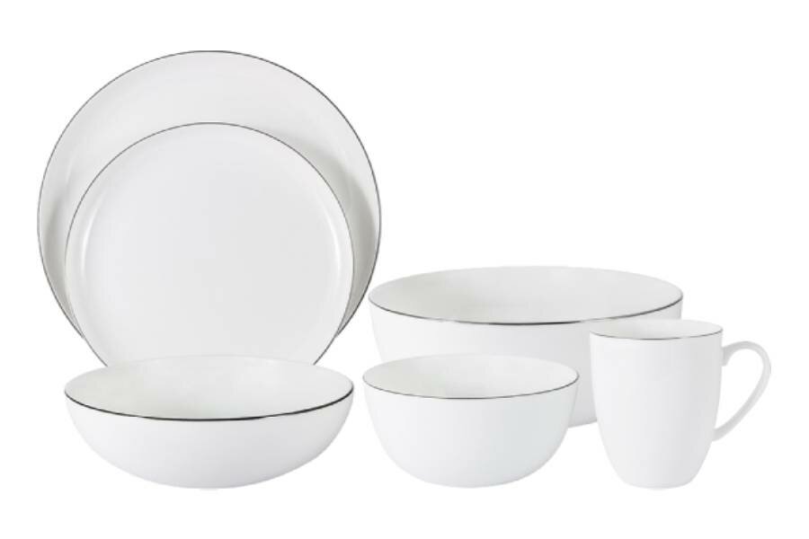 Обеденный набор с кружками Арктика 27 предметов 6 персон (Anna Lafarg Emily)