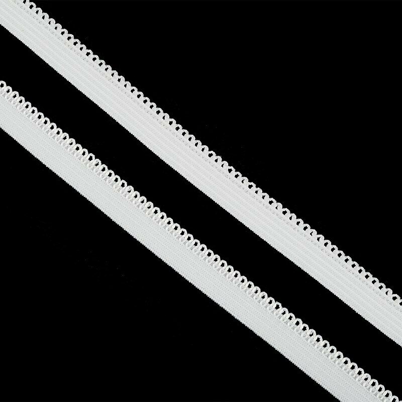 Резинка ажурная бельевая шир.10мм цв.101 белый упак.10 м