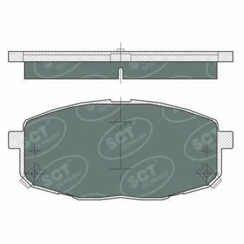 Колодки тормозные дисковые Sct sp374