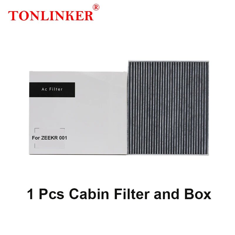 TONLINKER автомобильный салонный фильтр для ZEEKR 001 универсал 2021 кВтч 86 кВт/ч 2022 2023 2024 фильтр с активированным углем автомобильные аксессуары