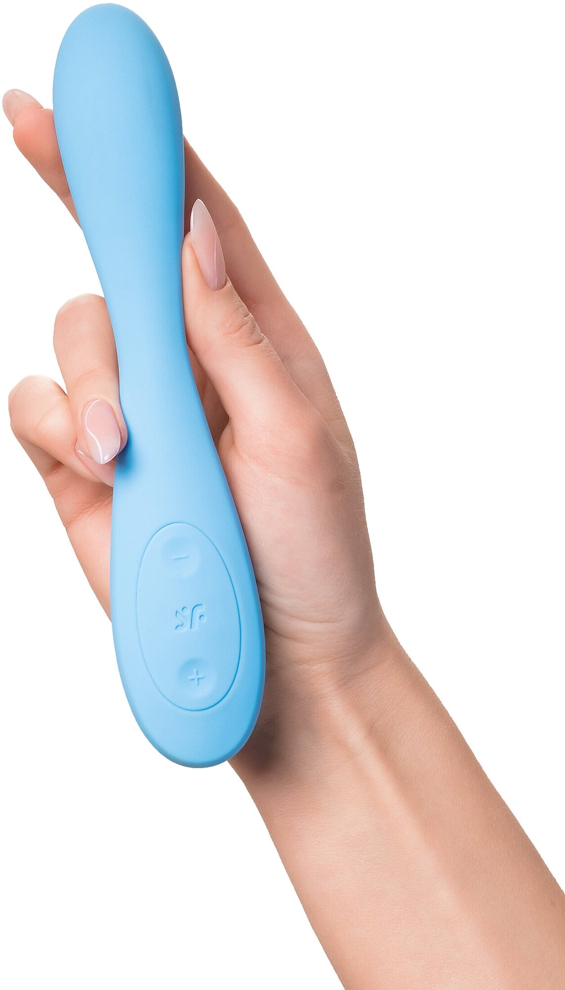 Вибратор Satisfyer перезаряжаемый, управление через смартфон, гнущийся, 19 см