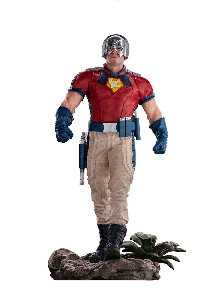 Коллекционная фигурка Iron studios 1/10 DC Comics: The Suicide Squad - Peacemaker (Айрон Студиос ДС Комикс: Отряд Самоубийц - Миротворец, 18 см)