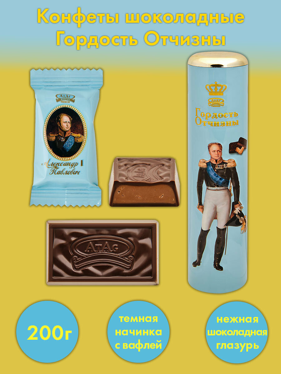 Конфеты шоколадные 'Гордость Отчизны', 200 г