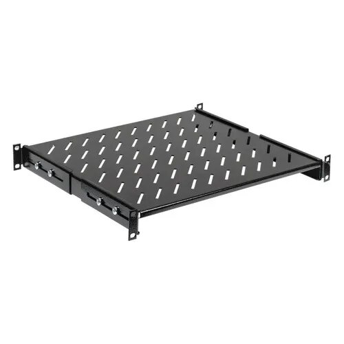 Полка стац. ITK FS05-600PI-R 1U 100кг. 19" 600мм черный (упак:1шт)