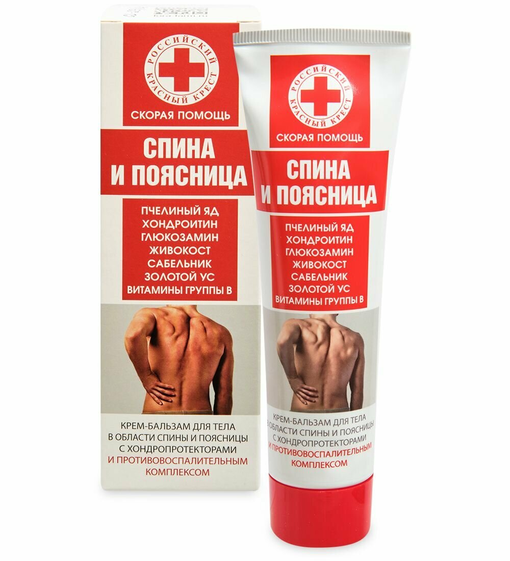 Скорая Помощь Спина и поясница (пчелиный яд, хондр, глюкозам.) крем-бальзам для тела 100 мл