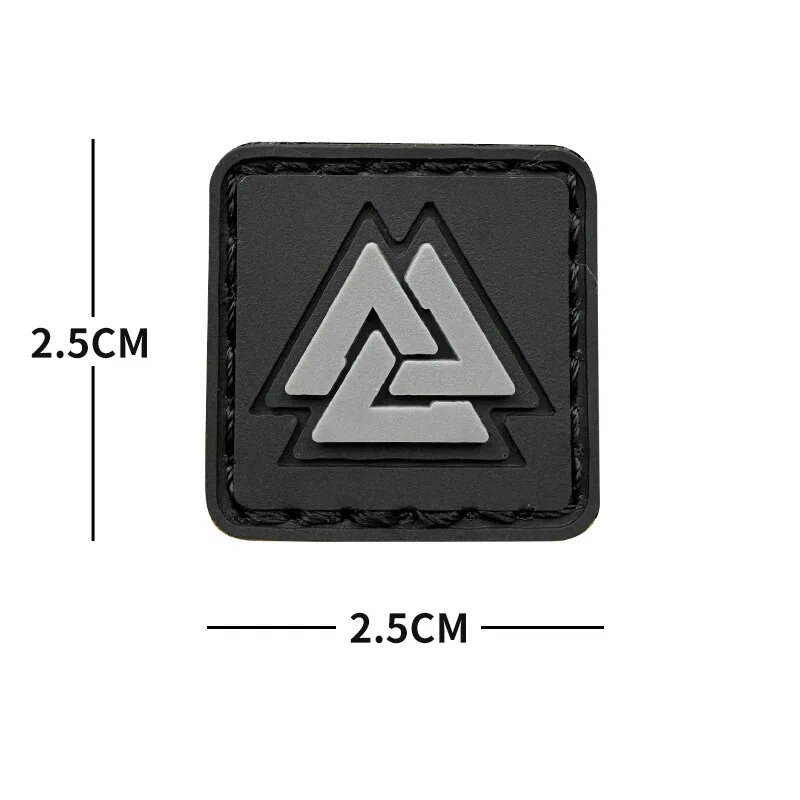 Тактические нашивки Viking Wolf VALHALLA Admit One Pirate Черный, 2