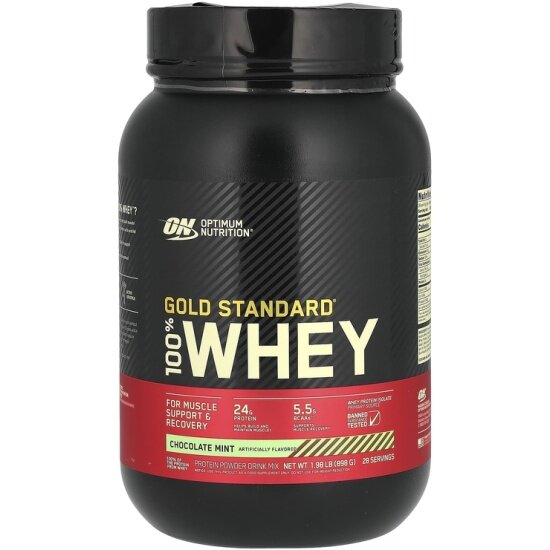 Протеин Optimum Nutrition Whey protein Gold standard 2lb - Chocolate Mint 908г