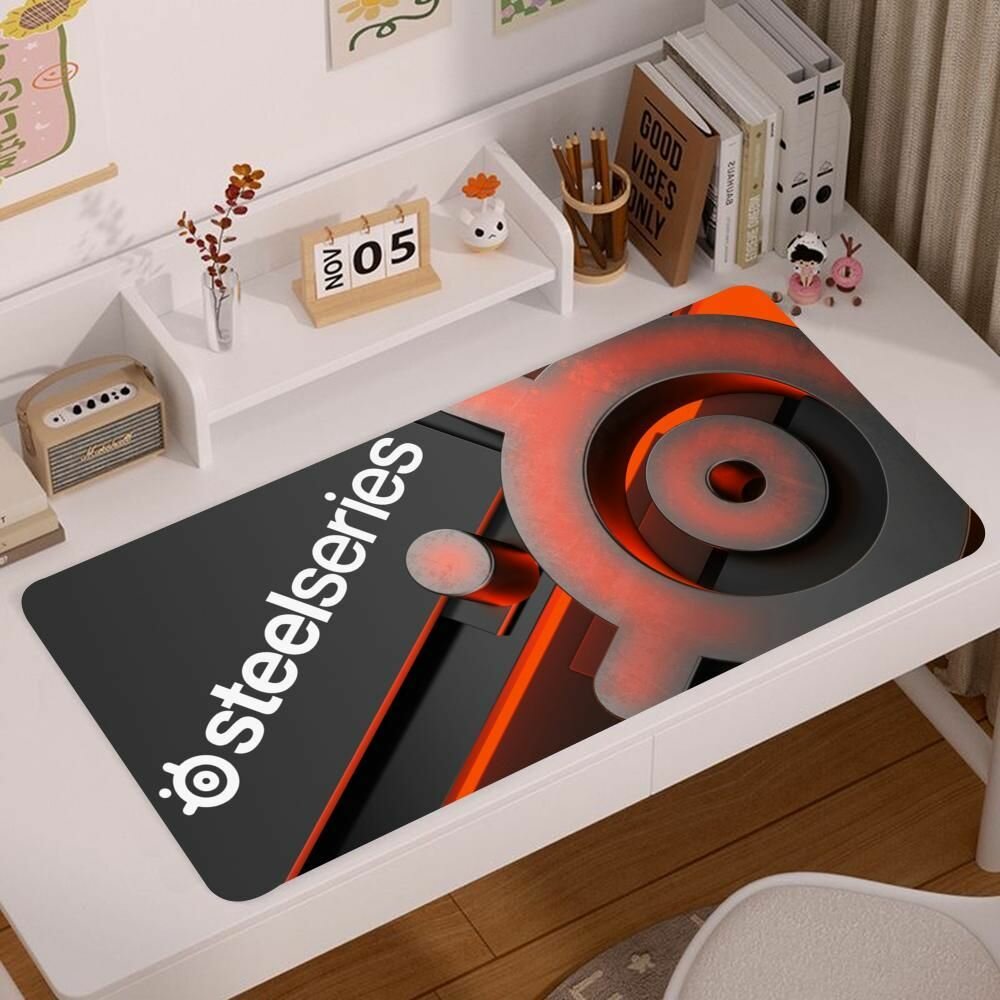 SteelSeries Коврик для мыши с игровой клавиатурой Sai Rui, коврик для рабочего стола ноутбука, встроенный нескользящий материал из натурального каучука, размер 40x90xxl