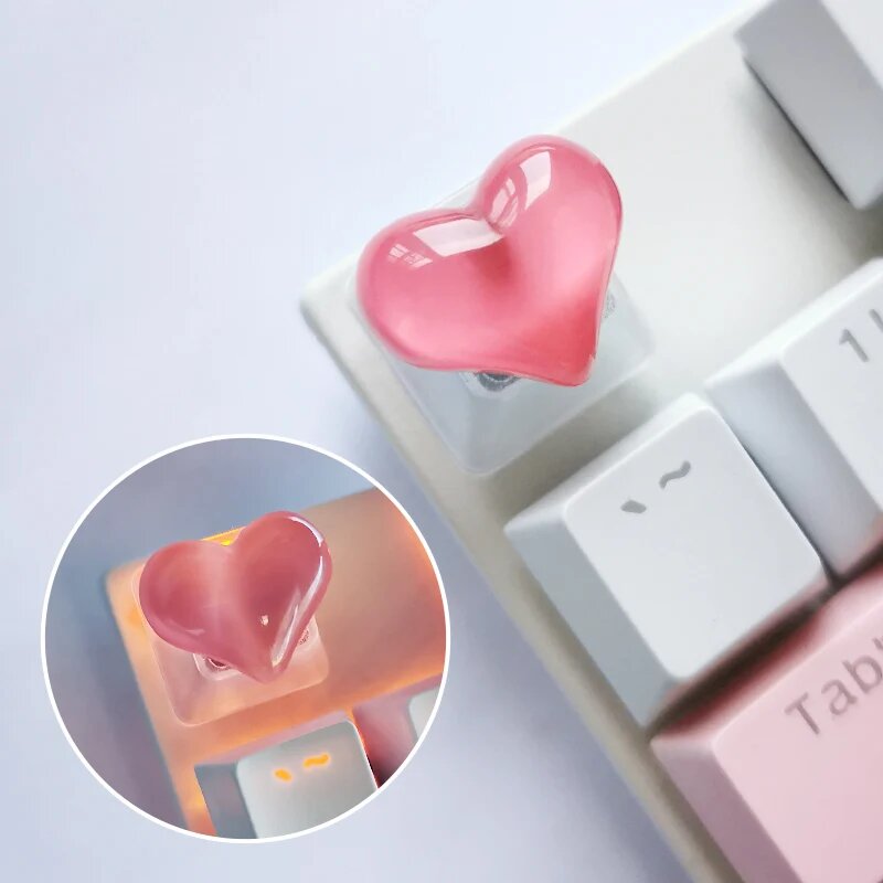 Прозрачные мультяшные колпачки для механической клавиатуры Cherry MX 4