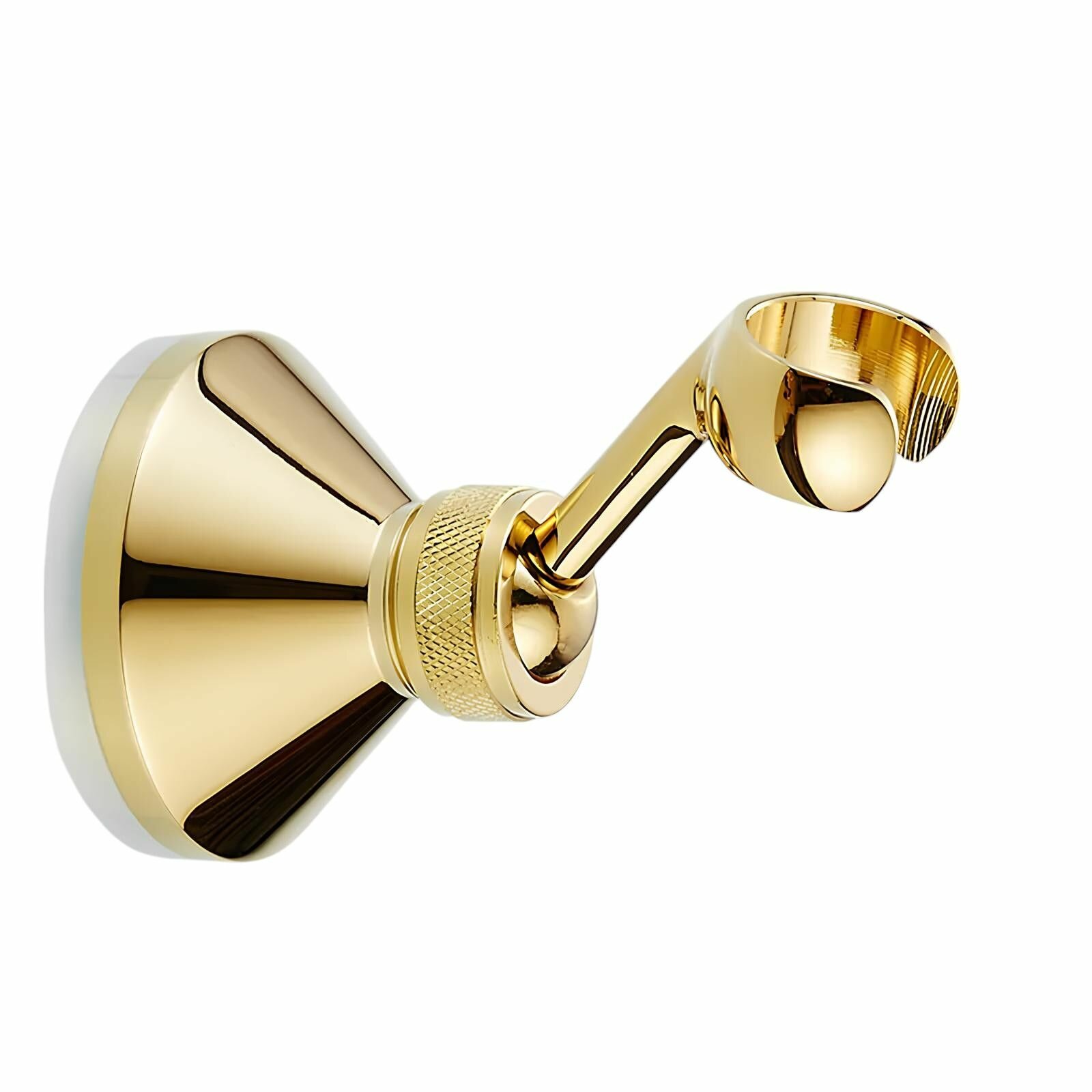 Кронштейн для лейки душевой на стену, крепеж в комплекте, из нержавеющей стали, Potato, золотой