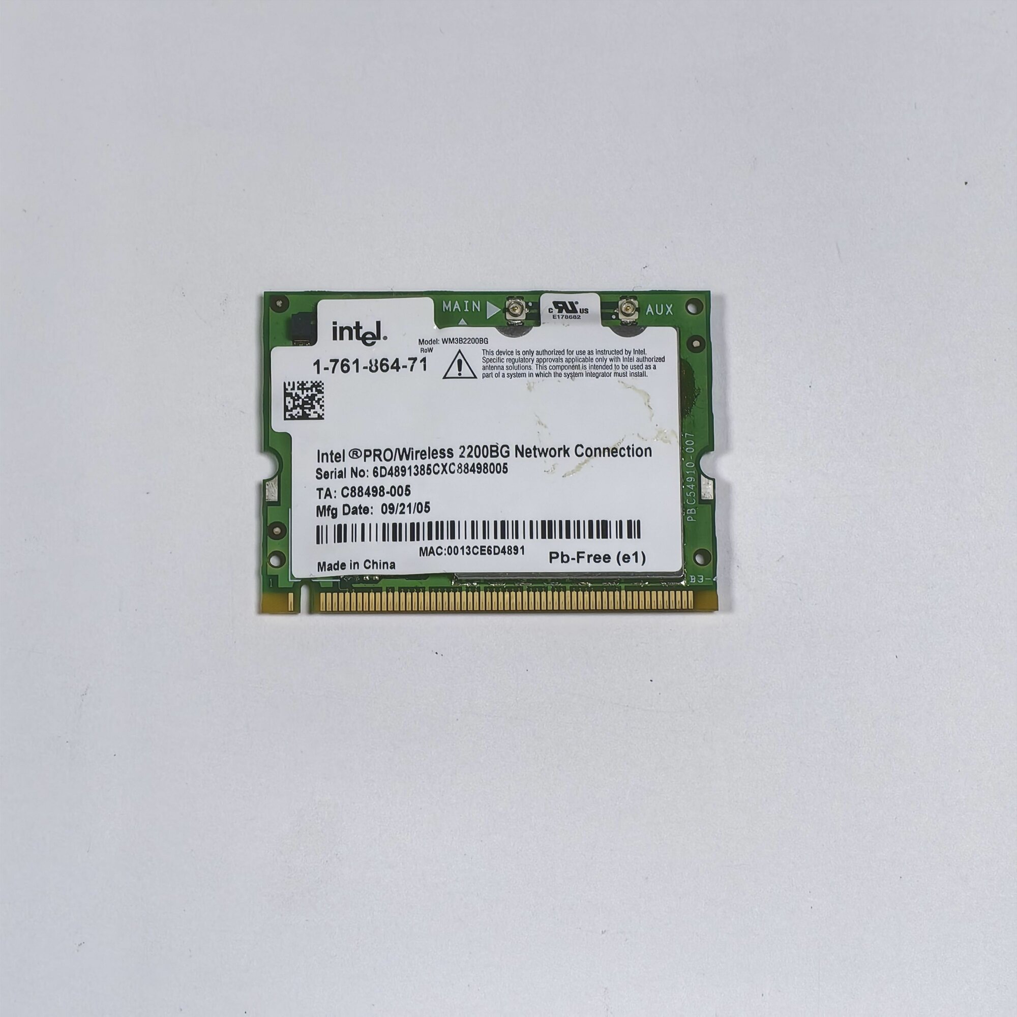 WIFI модуль WM3B2200BG ноутбука для SONY VGN-FS