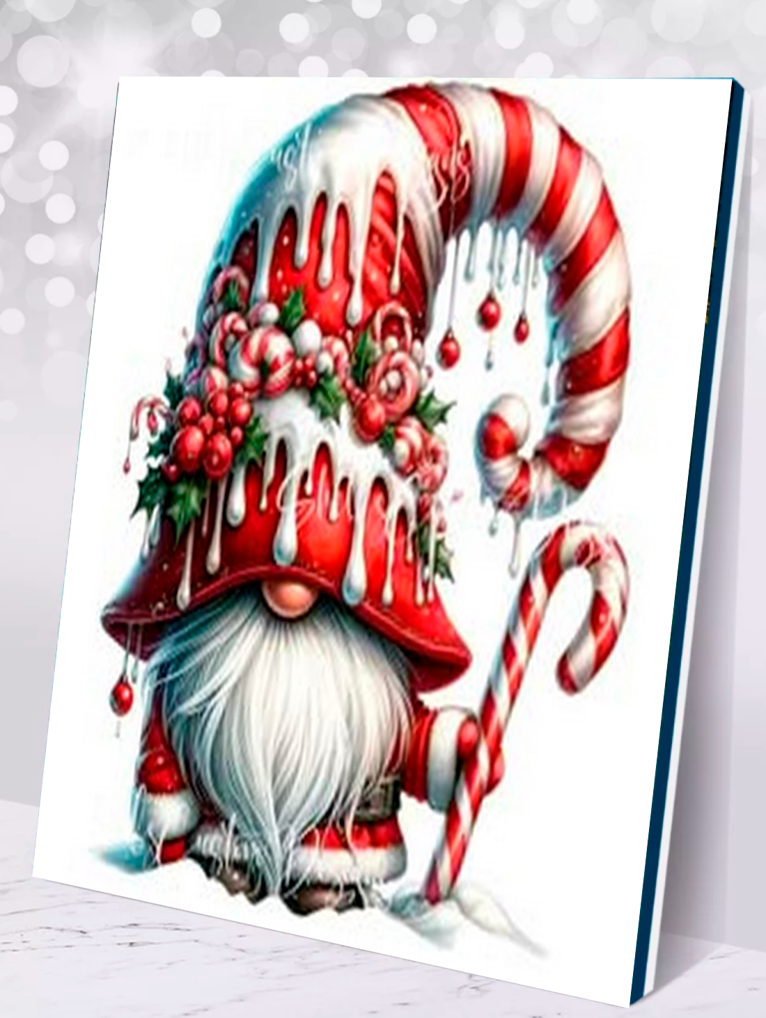 Картина по номерам "Гном с конфетой" 40х50 см, хлопковый холст на подрамнике, акрил, Hobby Home