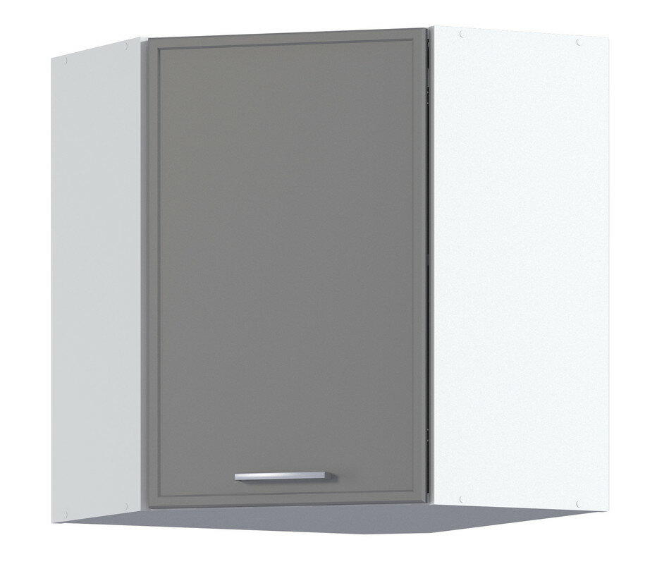 Кухонный модуль навесной столплит мюнхен СБ-3009 угловой, ЛДСП, серый, 60х68х60 см