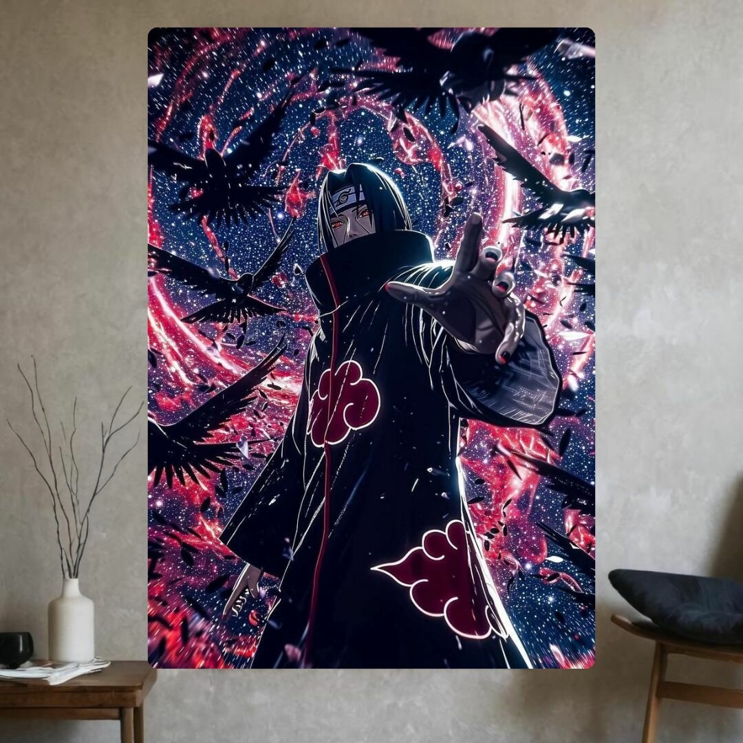 Картина на металле (аниме-Наруто) Итачи Учиха,20*30см