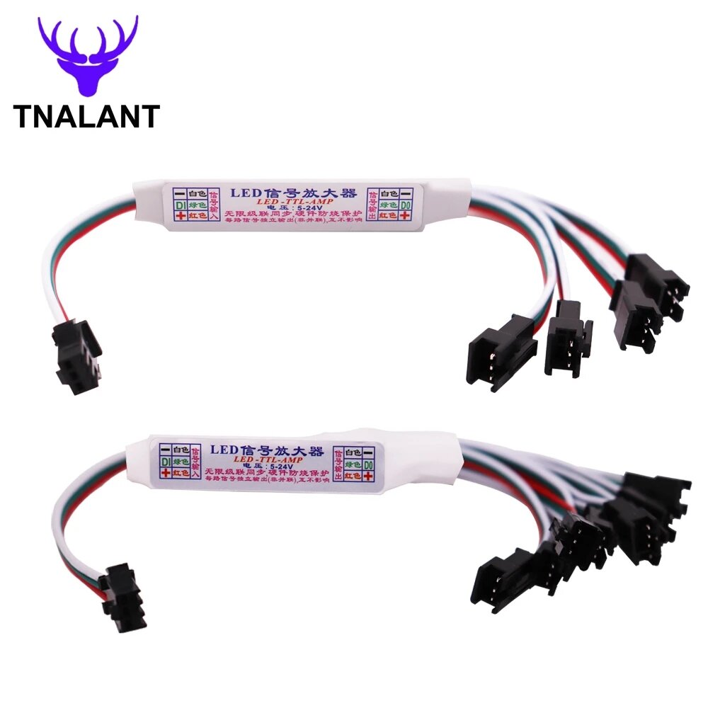 RGBIC Усилитель сигнала для светодиодной ленты 1 Female to 2 Male