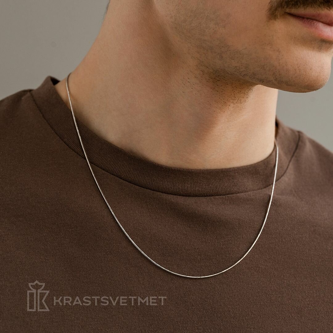 Цепь серебро, 925 проба, родирование