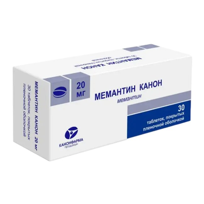 Мемантин Канон таблетки покрыт. плен. об. 20 мг 30 шт