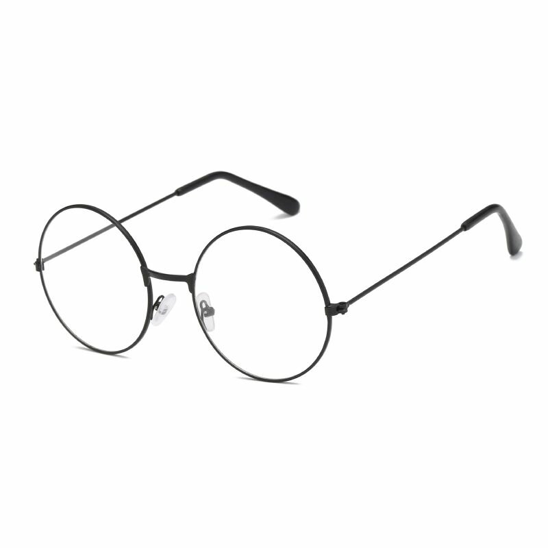 Прозрачные очки для плюшевой игрушки утки 30 см/11.8 дюймов аксессуары для кукол металлическая круглая оправа для детских ролевых игр, Черный ящик белый