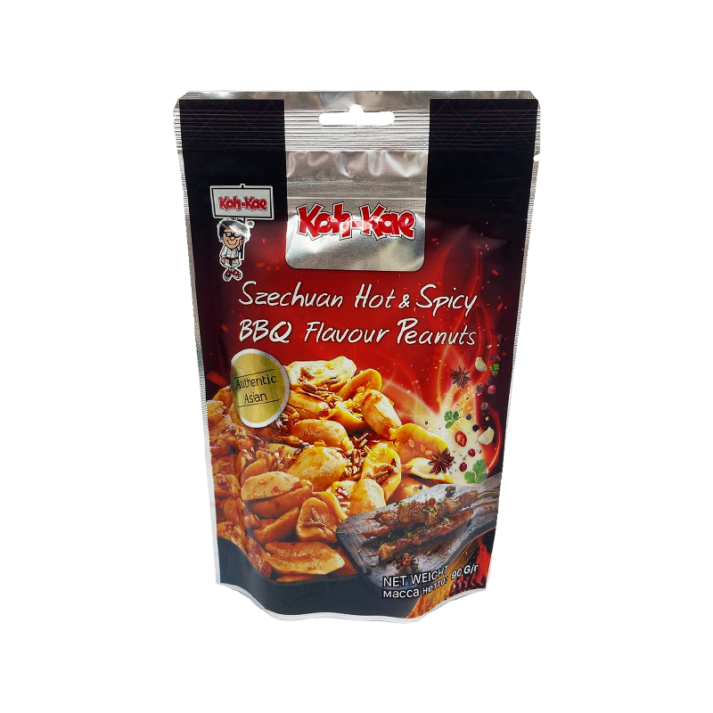 Арахис обжаренный Koh-Kae со вкусом сычуаньского пряного соуса барбекю 90 г, Таиланд