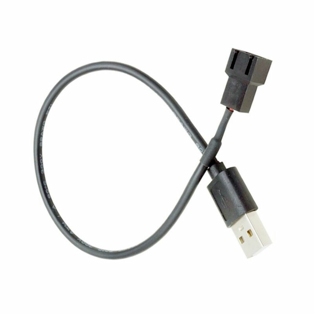 USB адаптер для вентилятора 3Pin/4Pin 5V, 30cm - Переход от USB к 3Pin